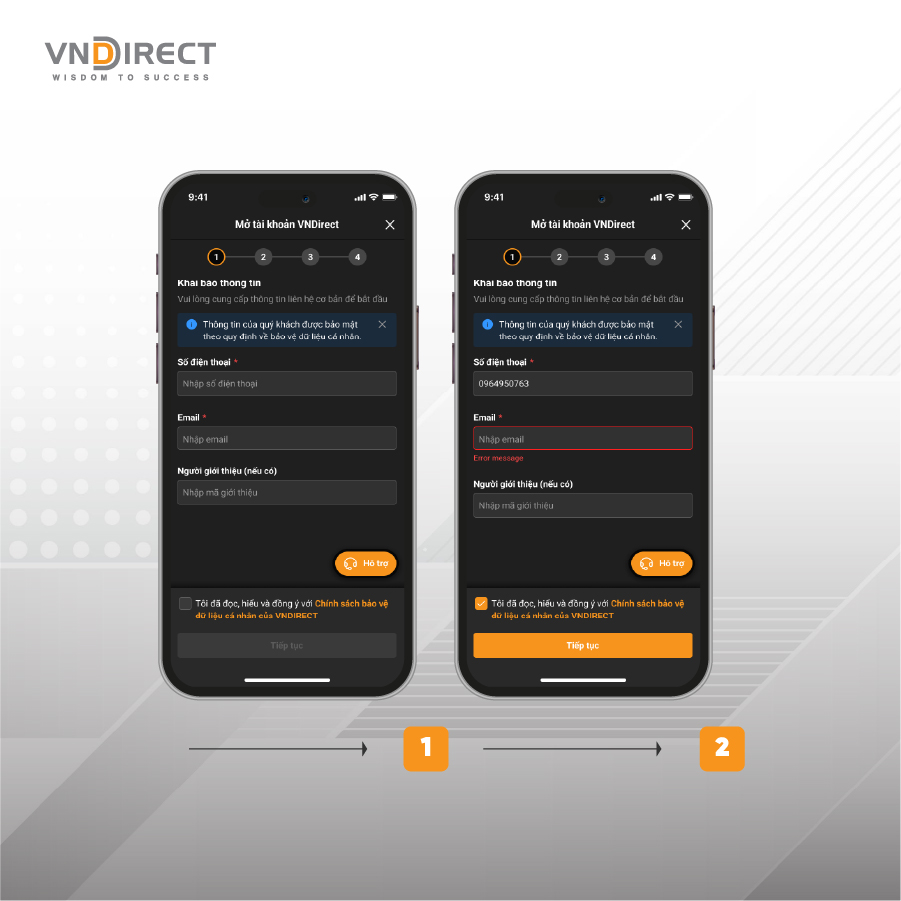 Hướng dẫn mở tài khoản trực tuyến trên Mobile App – VNDIRECT Support Center
